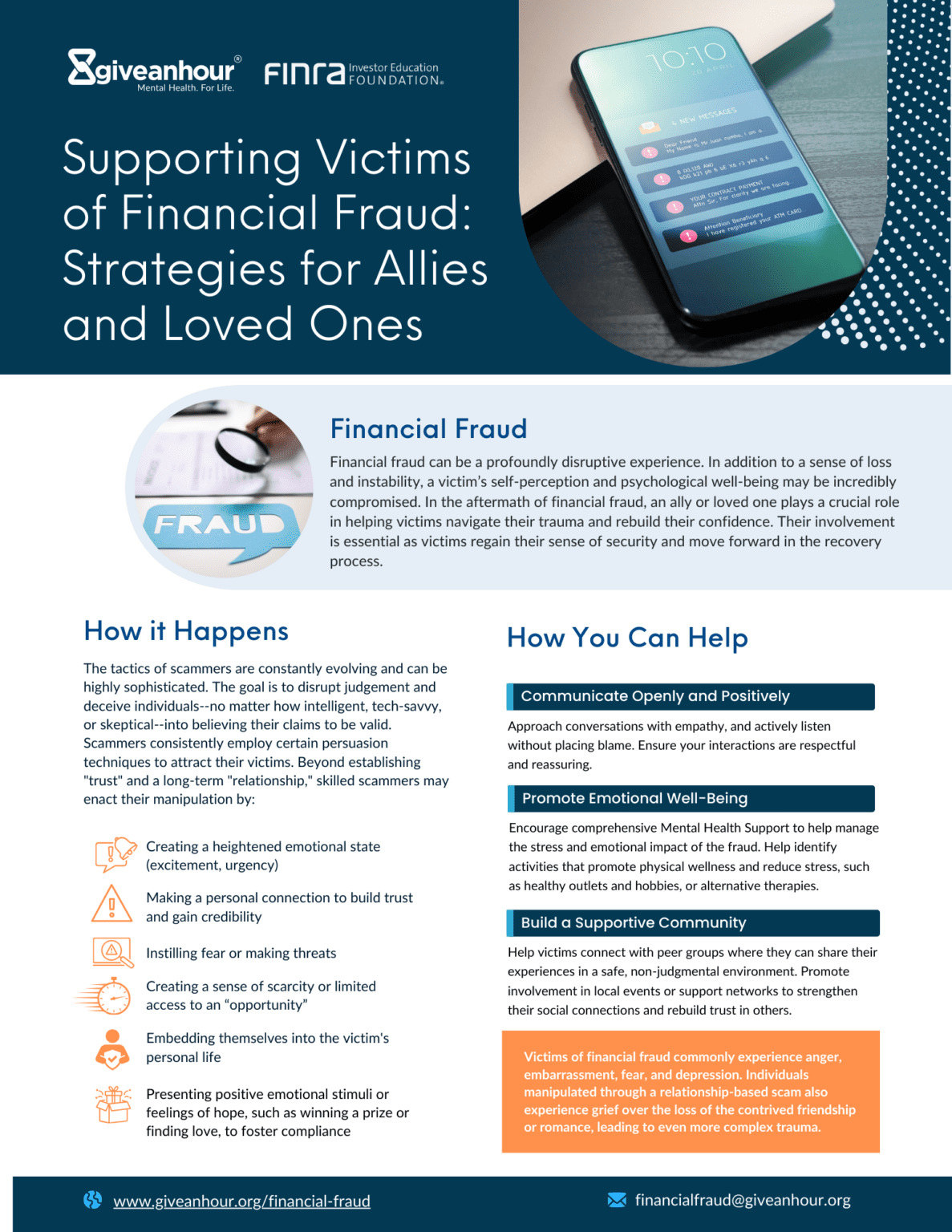 Emotional & Psychological Impacts of Financial Fraud - Give an Hour