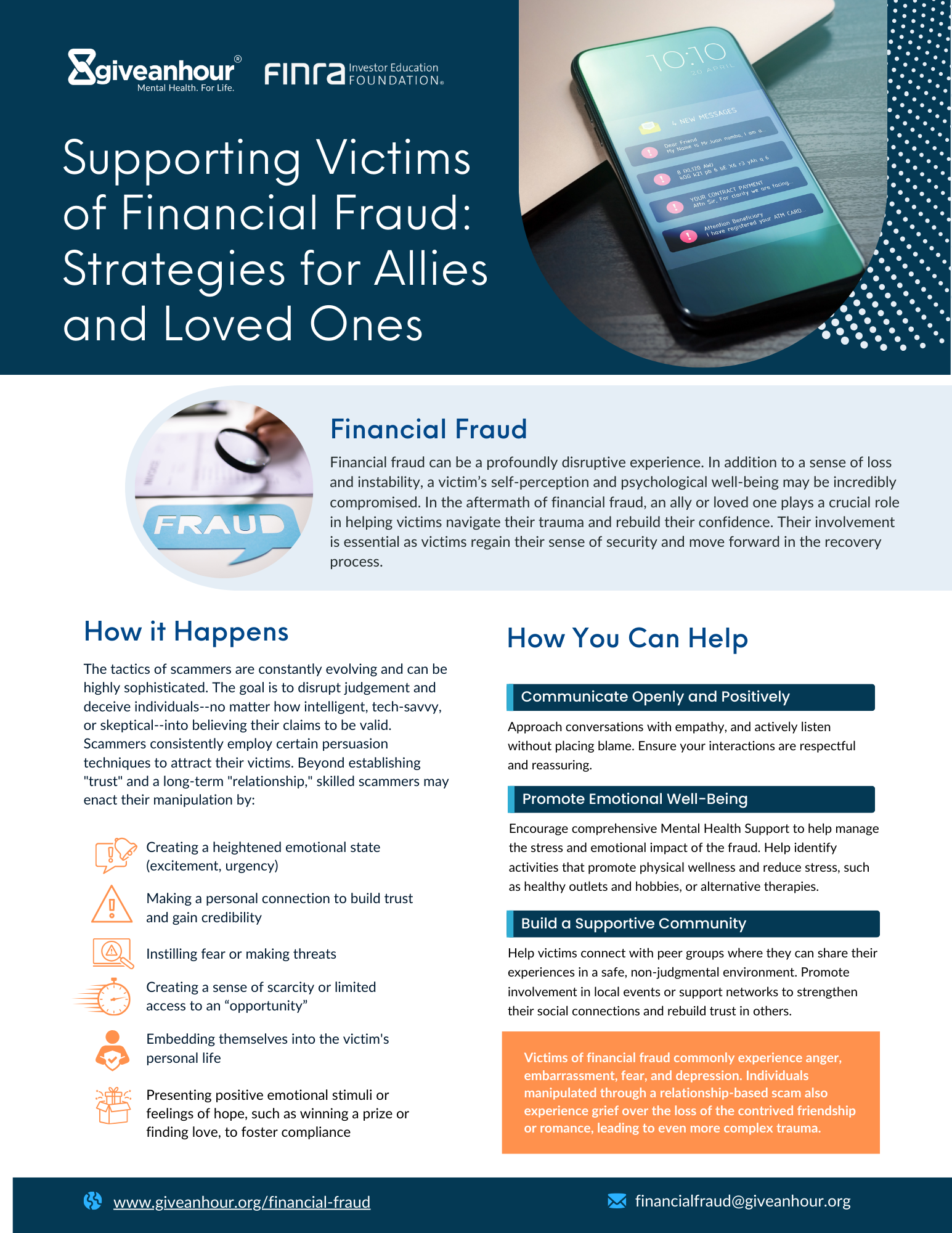 Emotional & Psychological Impacts of Financial Fraud - Give an Hour
