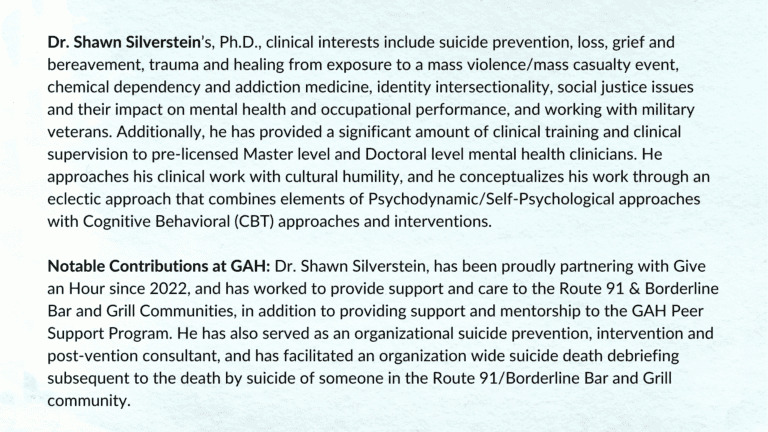 Provider Spotlight - Give an Hour