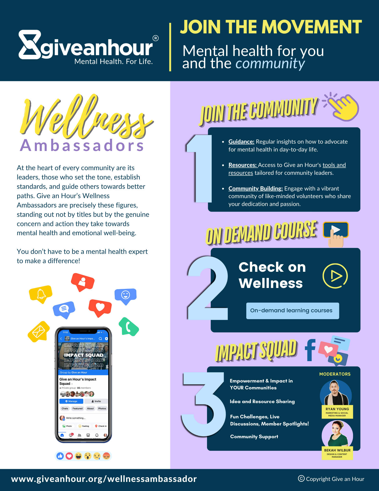 Ambassadors for Mental Wellness - Give an Hour